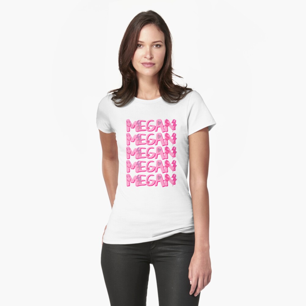 "MEGAN name" Sticker for Sale by juliasantos5 | Redbubble