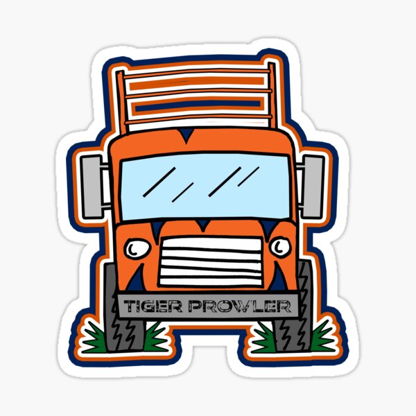"Tiger Prowler Sticker" Sticker for Sale by Statepallets | Redbubble