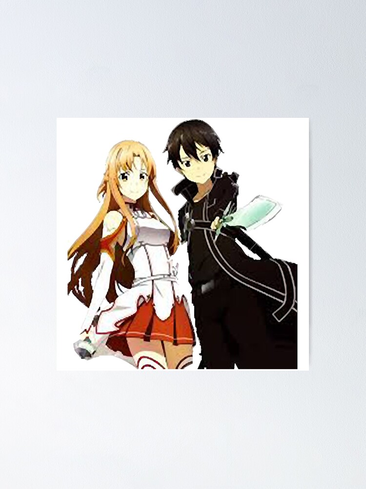"Kirito and Asuna Sword Art Online " Poster by ThomasVelez | Redbubble