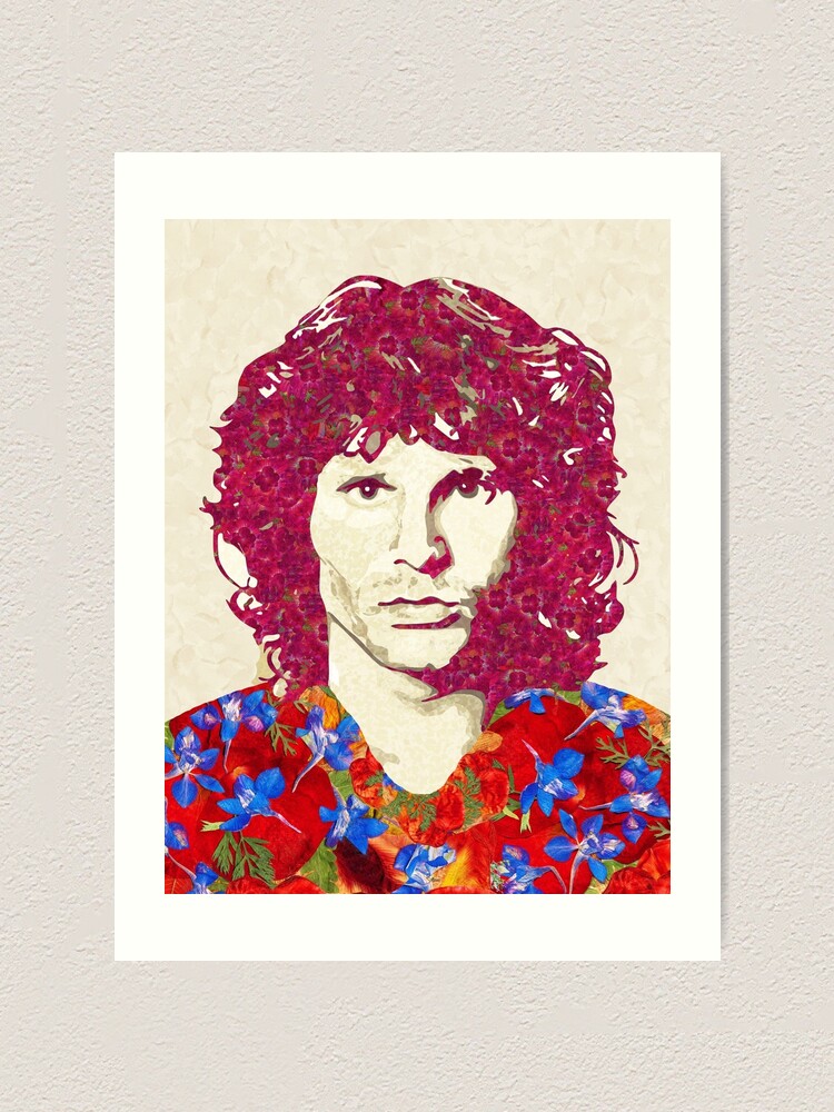 "Jim Morrison Print, Classic Rock Art, The Doors Poster, Rock Icons ...