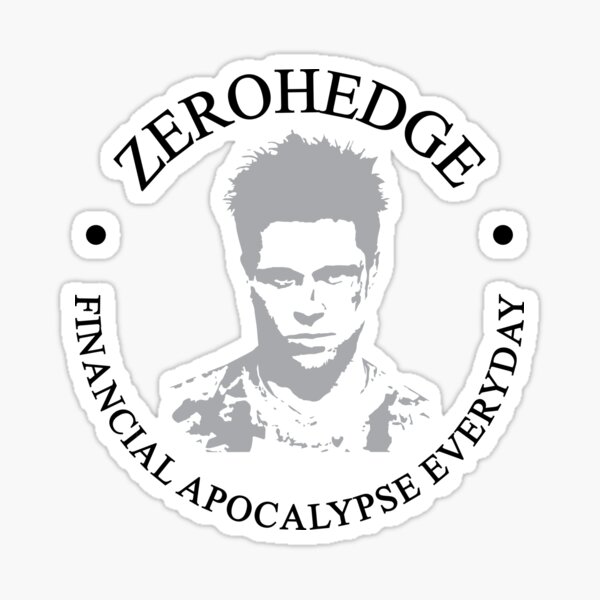 "Zerohedge Financial Apocalypse Everyday Tyler Durden" Sticker for Sale ...