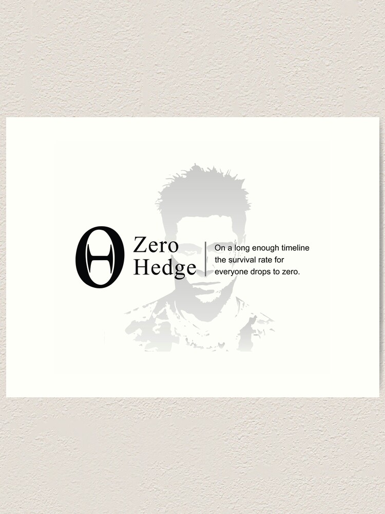 "Zerohedge Tyler Durden Logo" Art Print by denisseinfeld | Redbubble