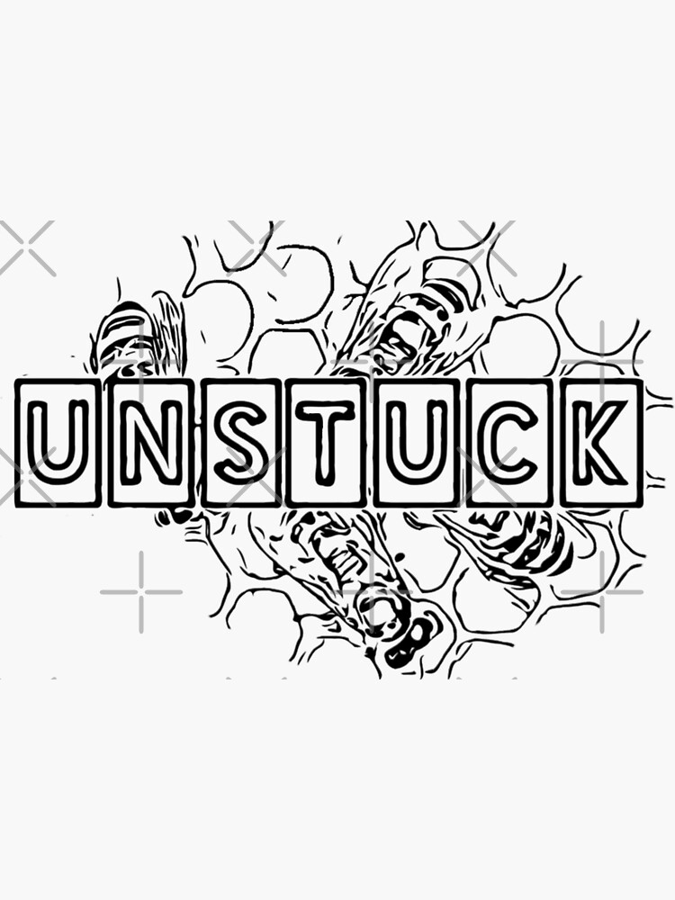 "Unstuck" Sticker for Sale by UEGear | Redbubble