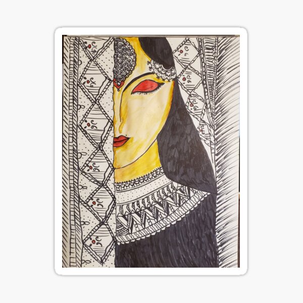 "Half covered face" Sticker for Sale by Liji2021red | Redbubble