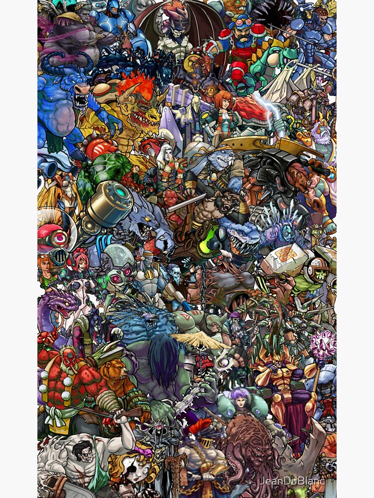 "Mutant Collage" Sticker for Sale by JeanDuBlanc | Redbubble