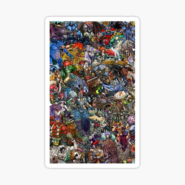 "Mutant Collage" Sticker for Sale by JeanDuBlanc | Redbubble