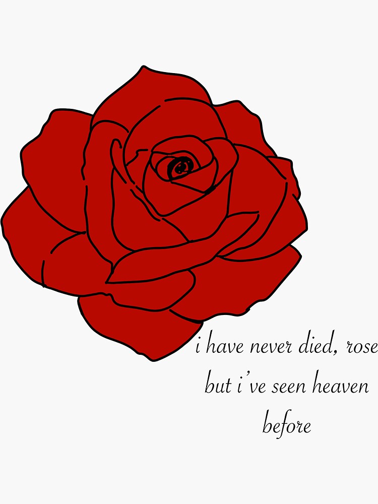 "rest rose" Sticker for Sale by bellamc20 | Redbubble