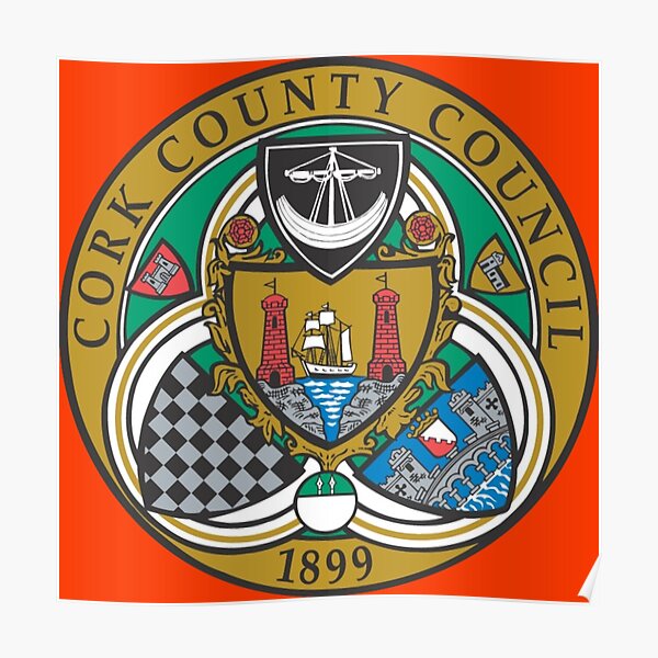 "Coat of Arms of Cork County Council" Poster by Shav | Redbubble