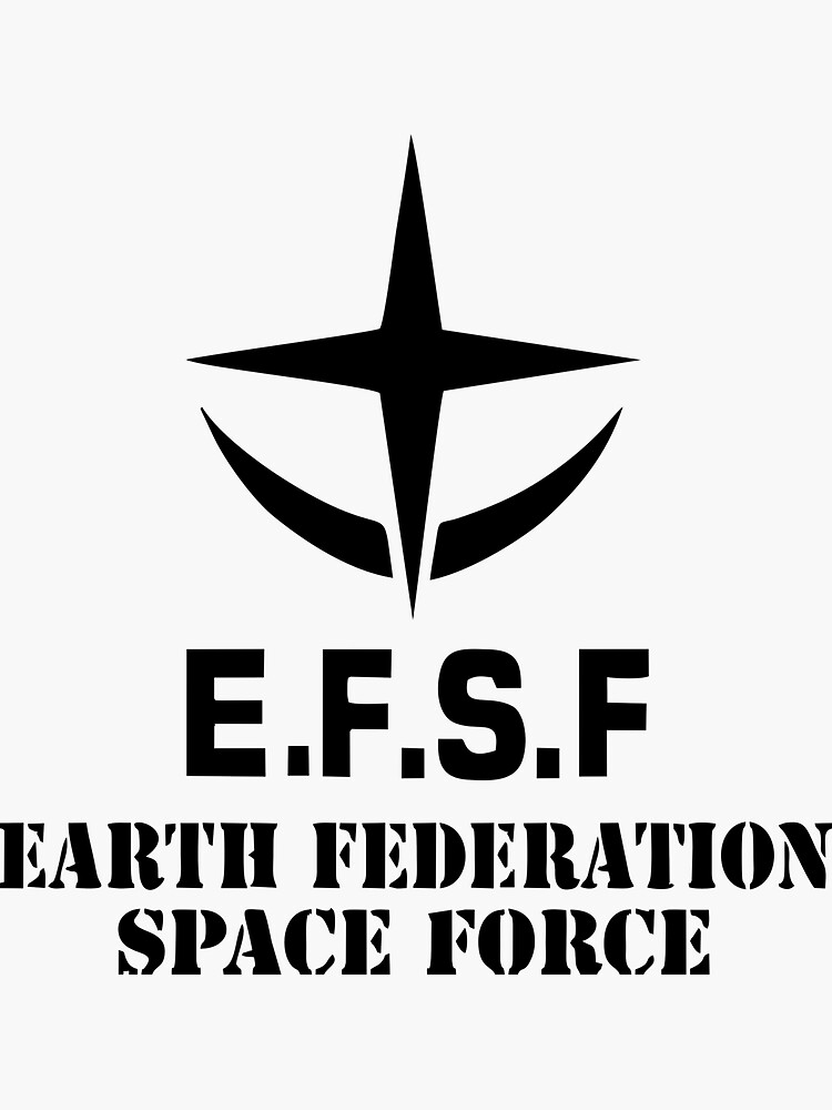 "Earth Federation Space Force" Sticker for Sale by MelindaNevarez ...