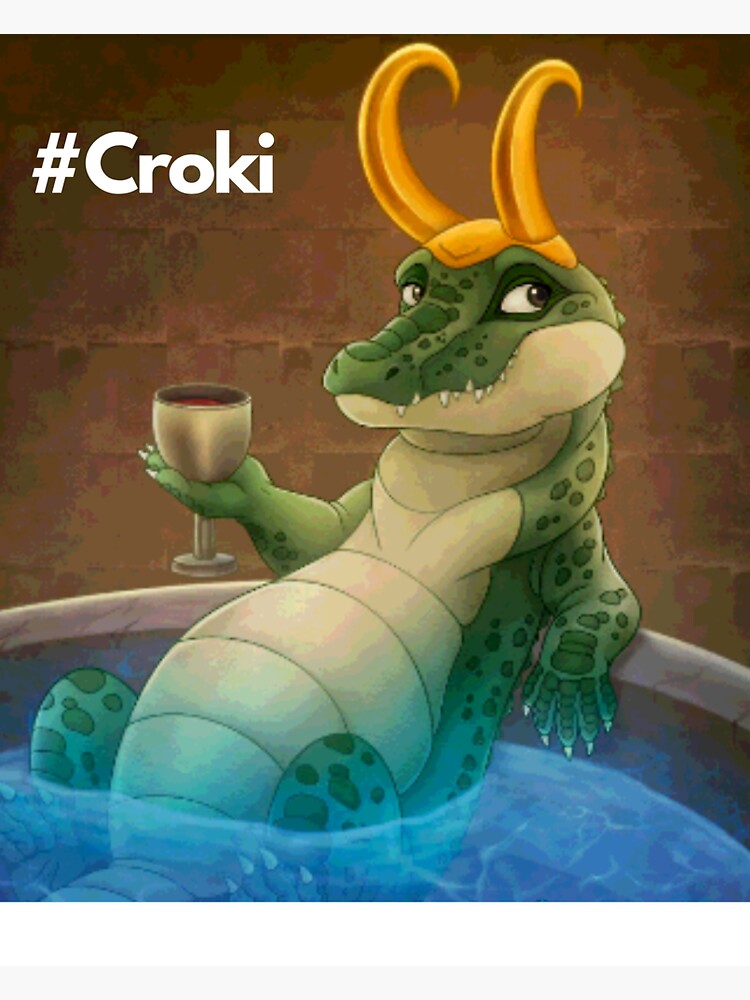 "Croki - Loki - Alligator" Sticker for Sale by sagestar | Redbubble