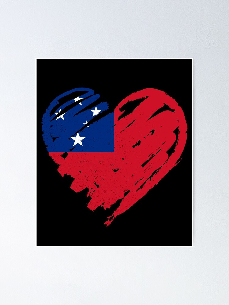 "I Love Samoa - Ou te alofa ia Samoa" Poster for Sale by feether-store ...