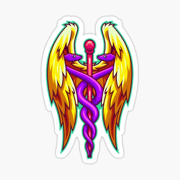 Caduceus Symbol Of Medicine Stickers | Redbubble