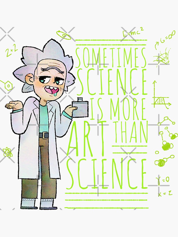 "Old Spike Hair Scientist " Sticker by Ozevito | Redbubble