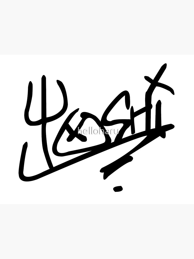"TREASURE Yoshi Signature" Photographic Print by helloharu | Redbubble