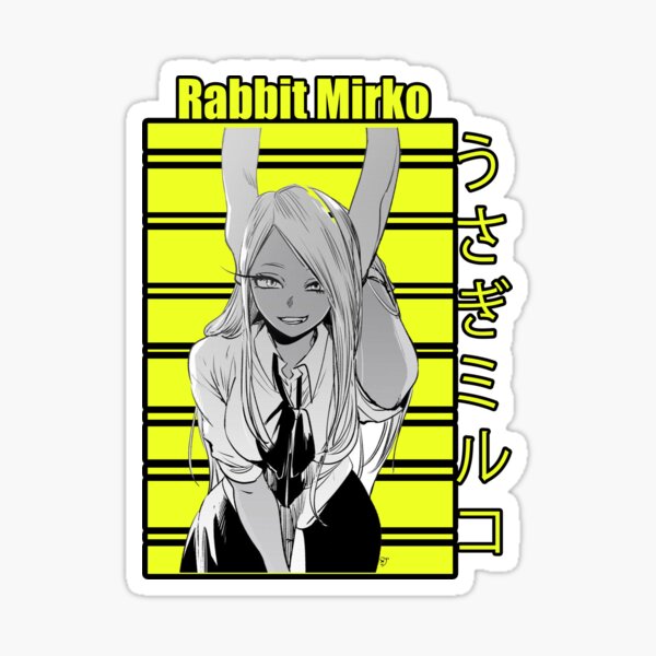 "Rabbit Hero Mirko " Sticker for Sale by BOXBAX | Redbubble