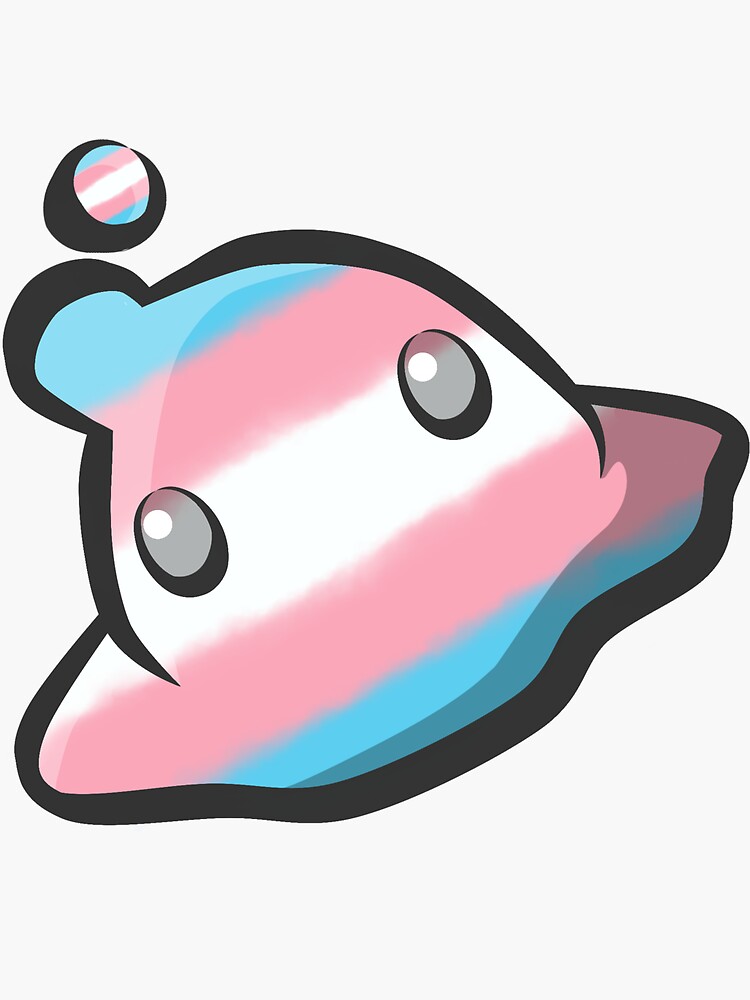 "Transgender Pride Puddle Slime" Sticker for Sale by mormerill | Redbubble