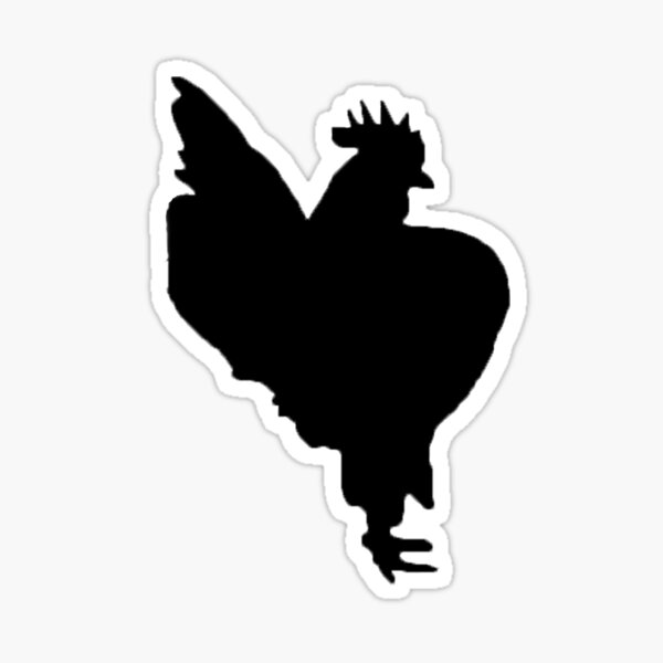 "Serama Chicken Malaysian Table Top black" Sticker for Sale by ...