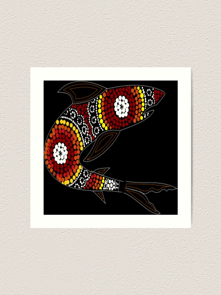 "Australian Aboriginal Shark Art" Art Print for Sale by SinghArts ...