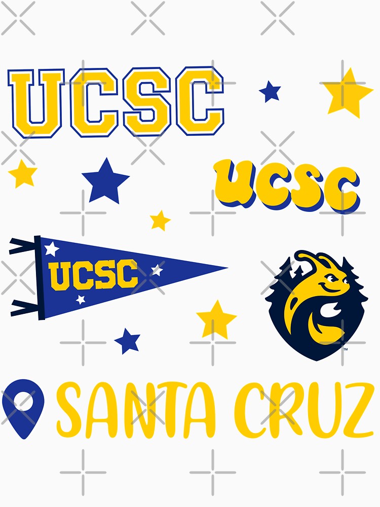 "ucsc - uc santa cruz sticker pack" T-shirt for Sale by scollegestuff ...