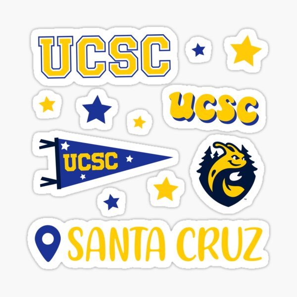 "ucsc - uc santa cruz sticker pack" Sticker for Sale by scollegestuff ...