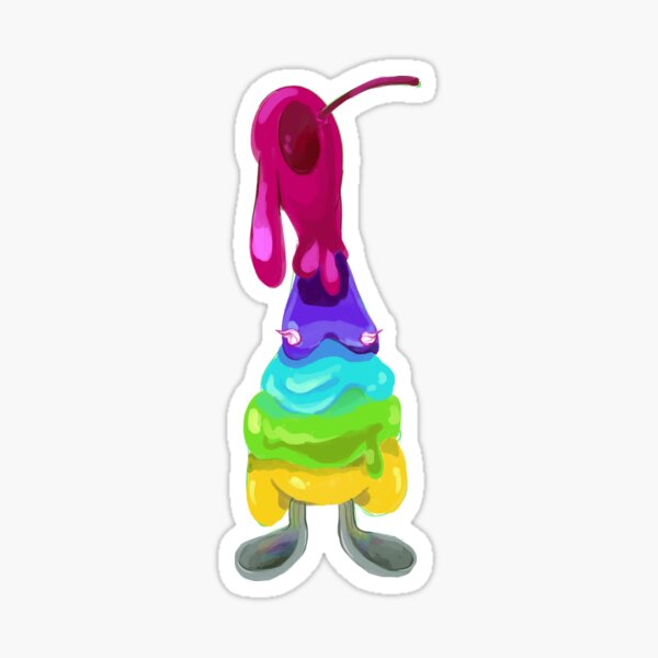"jello guy" Sticker for Sale by grimharlequin | Redbubble