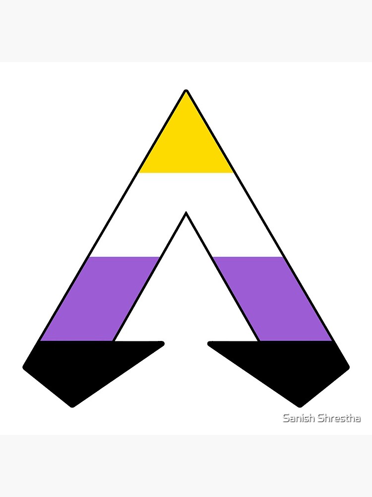 "Non-Binary Pride Apex Legends Symbol" Photographic Print by YUTA ...