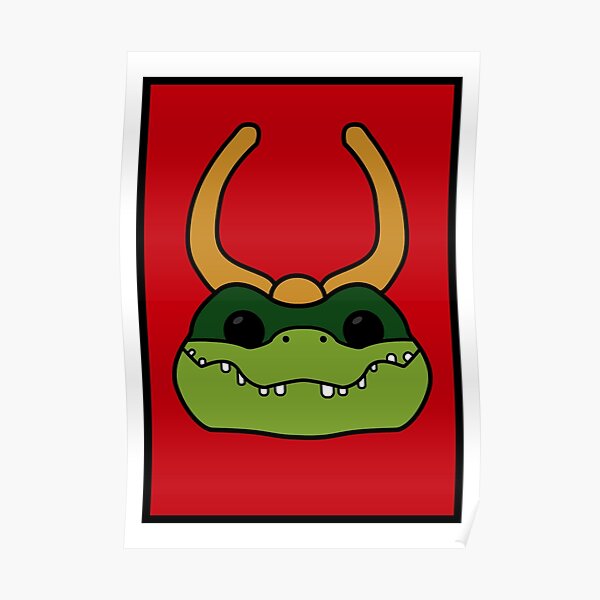 "Loki Croc" Poster by mrteshaw | Redbubble