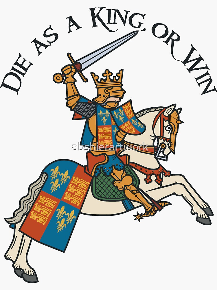 "King Richard III at Bosworth" Sticker for Sale by abshierartwork ...