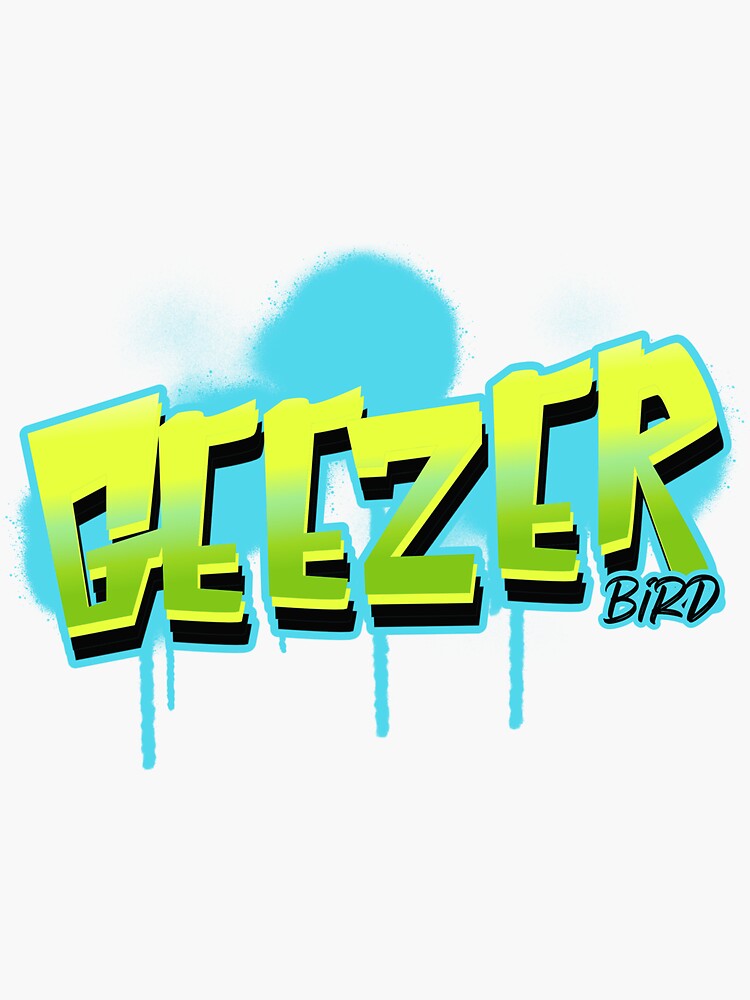 "Geezer Bird!!" Sticker for Sale by Hustlebird | Redbubble