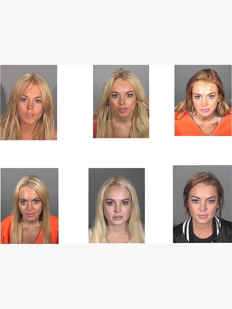 "lindsay lohan mugshot pack" Poster for Sale by kgmcg | Redbubble