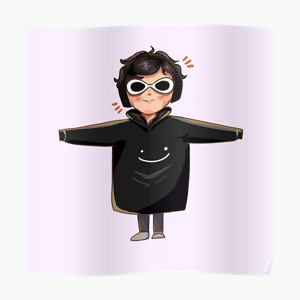 "Georgenotfound with dream’s hoodie " Poster by ArtsyMelon | Redbubble