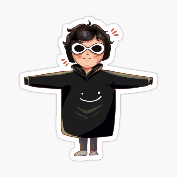 "Georgenotfound with dream’s hoodie " Sticker for Sale by ArtsyMelon ...