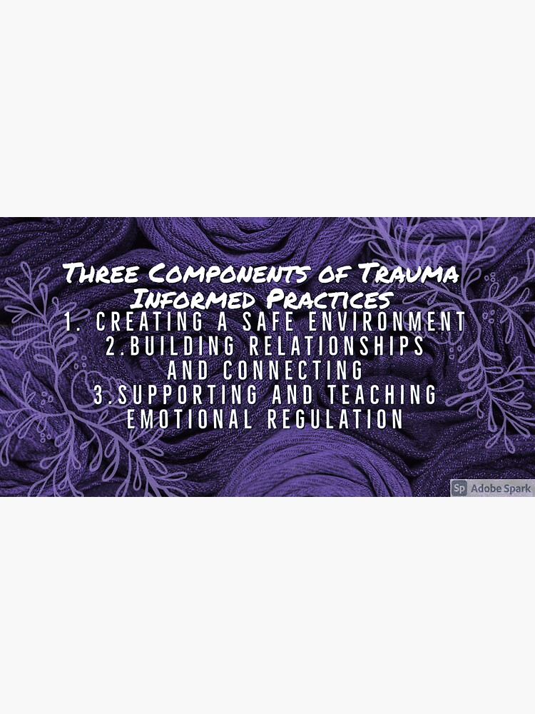 "Components of Trauma Informed Practices" Sticker for Sale by Ajhollad ...