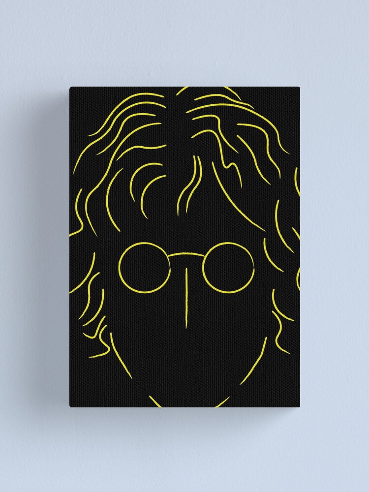 Silueta De John Lennon Beatles Portrait.ai Royalty Free Stock Vector