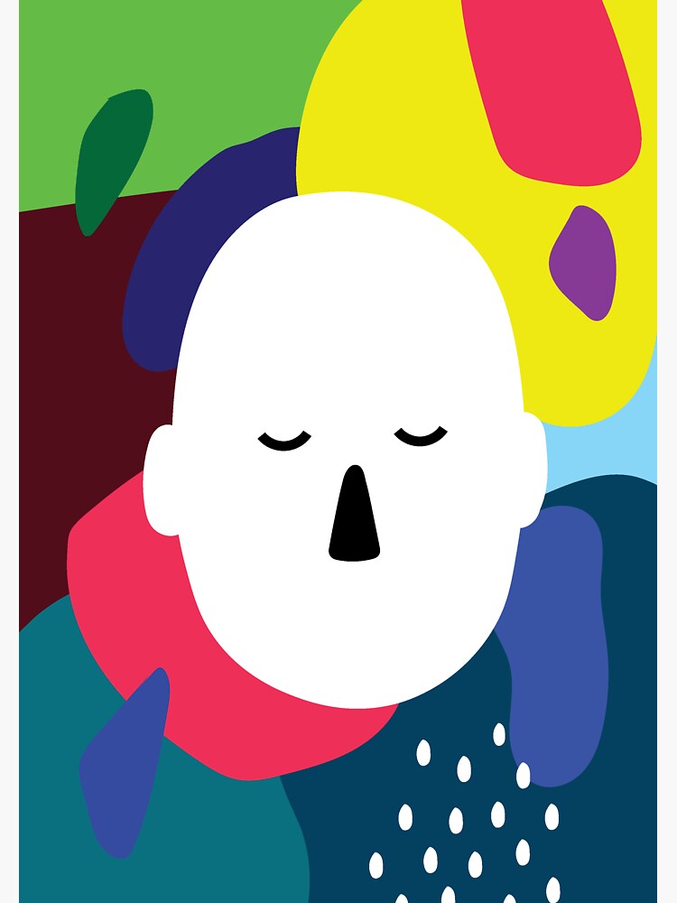 "Sleepy head" Sticker by ChiArtLab | Redbubble