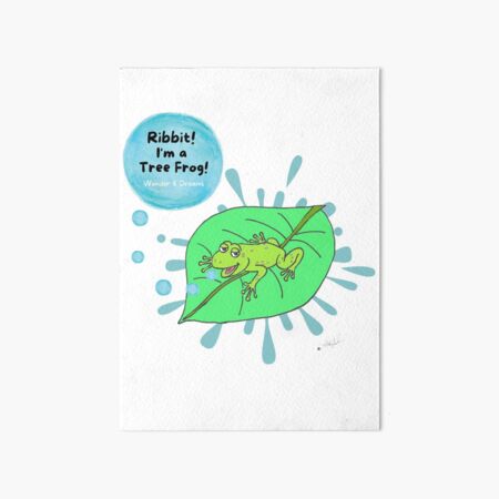 "Cute Tree Frog Design" Art Board Print by Adreamersland | Redbubble