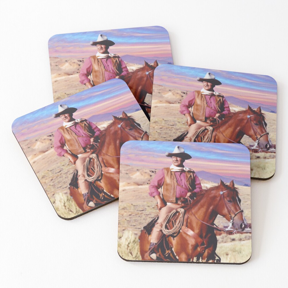 "John Wayne an Oil Pianting" Poster for Sale by oldwestcowboy | Redbubble