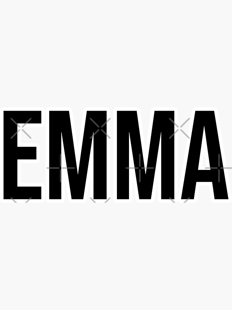 "Emma Name Tag" Sticker for Sale by NAMESHOPTAGS | Redbubble