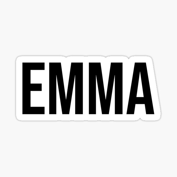 "Emma Name Tag" Sticker for Sale by NAMESHOPTAGS | Redbubble