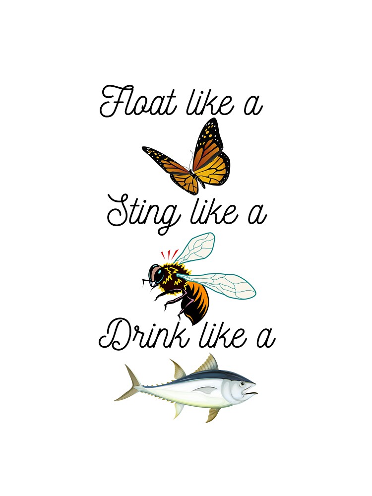 Float Like A Butterfly Sticker By Punter2021 Redbubble