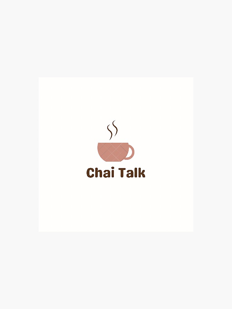 "Chai Talk logo sticker" Sticker for Sale by ChaiTalk | Redbubble