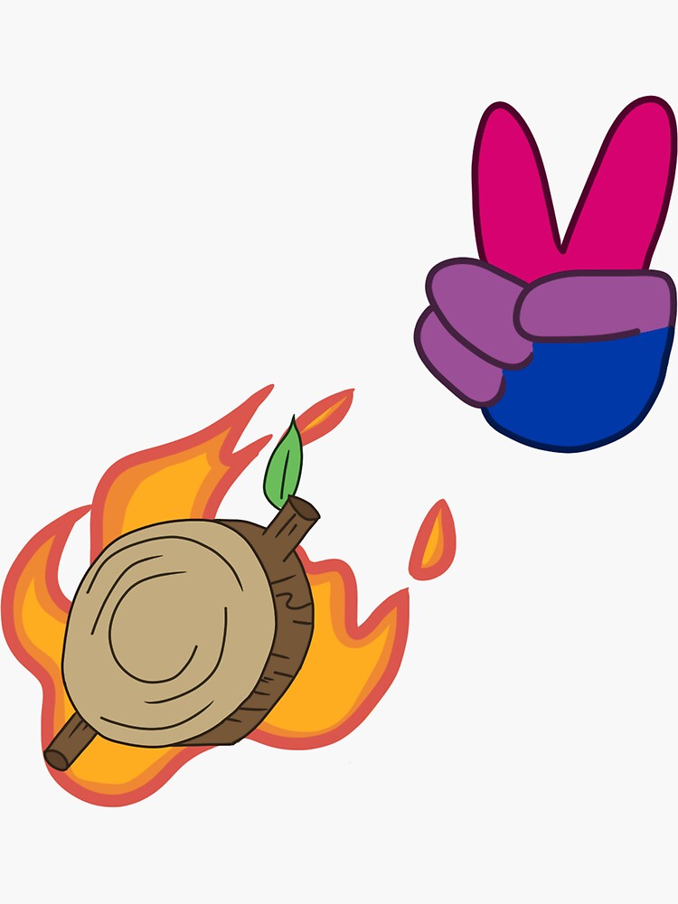 "Enid Power/Bi Combo" Sticker for Sale by VancetheSnekDad | Redbubble