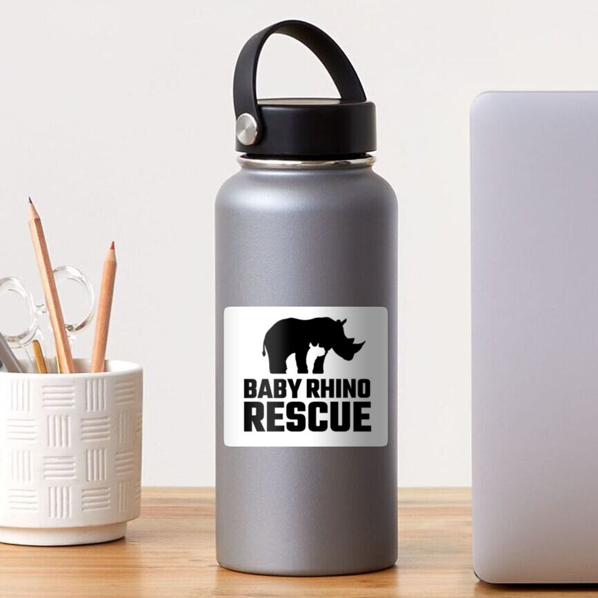 "Baby Rhino Rescue logo" Sticker for Sale by BabyRhinoRescue | Redbubble