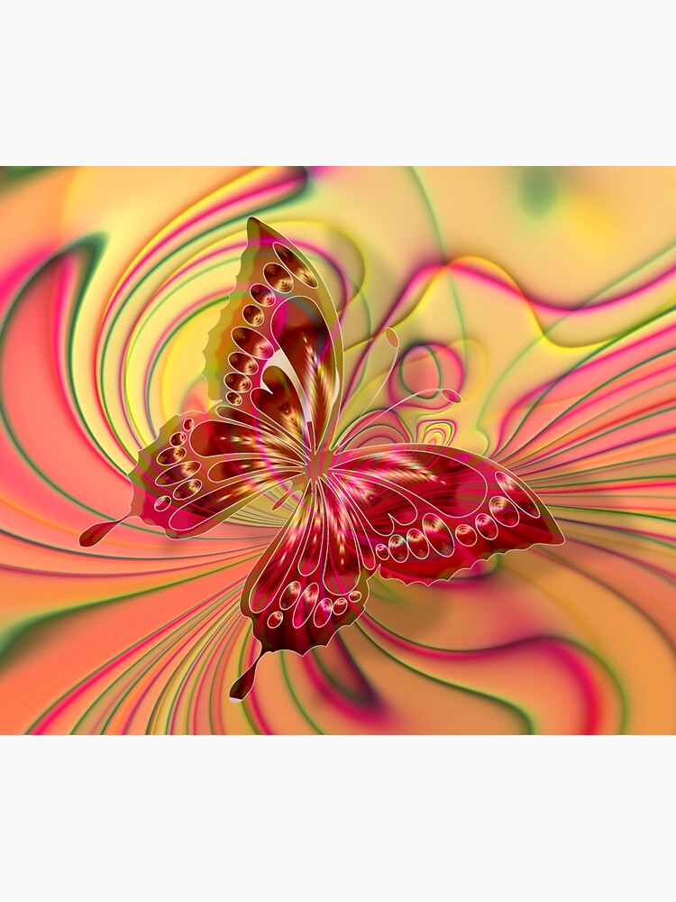 "Umi Butterfly - Butterfly gift" Sticker by FreedomUniverse | Redbubble