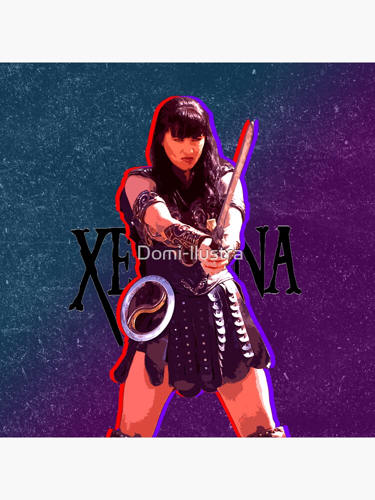 "xena aesthetic " Sticker for Sale by Domi-llustra | Redbubble