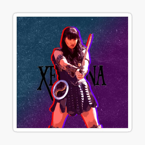 "xena aesthetic " Sticker for Sale by Domi-llustra | Redbubble