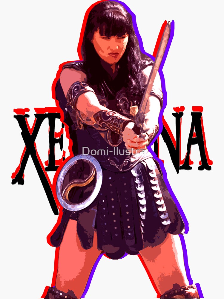 "xena aesthetic " Sticker for Sale by Domi-llustra | Redbubble
