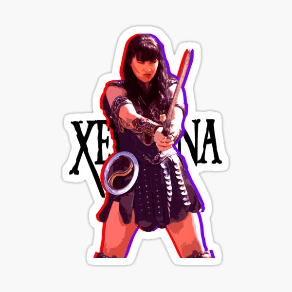 "xena aesthetic " Sticker by Domi-llustra | Redbubble
