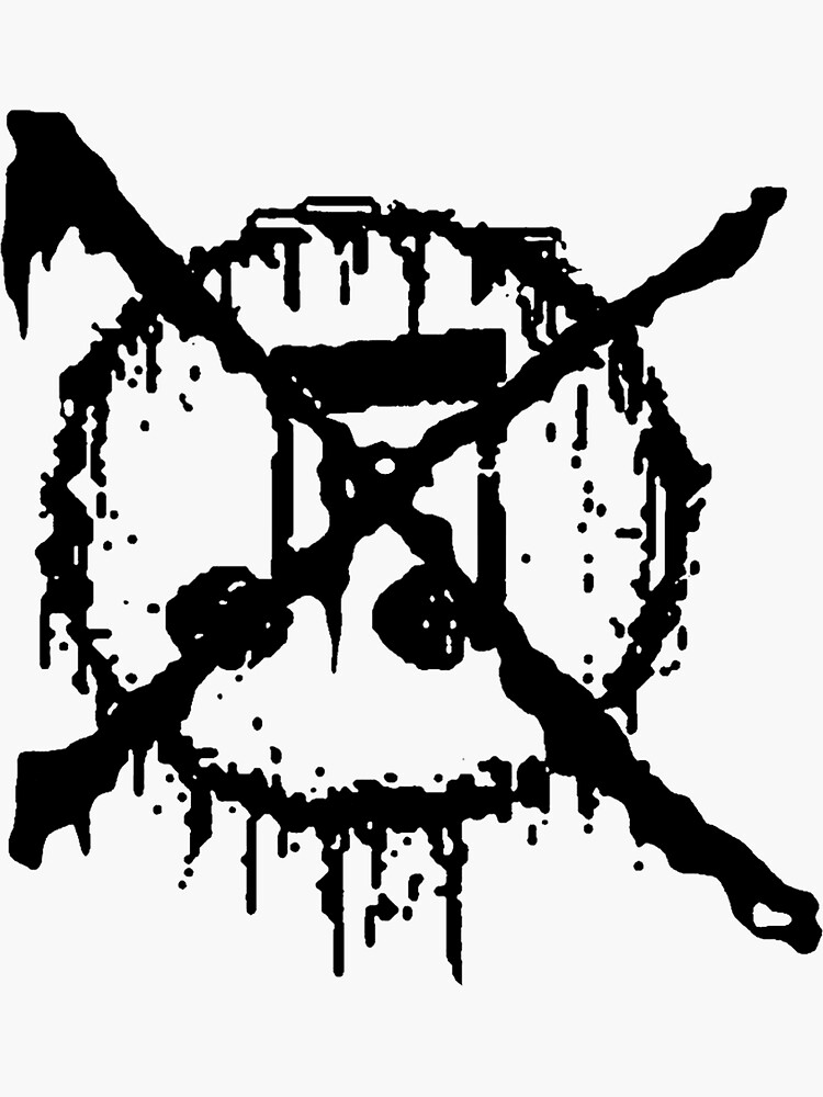 "ANTI-MUSIC" Sticker by Void-Amnesia | Redbubble