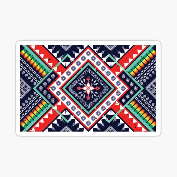 "Aztec ethnic design geometric pattern traditional embroidery fabric ...